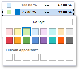 Bar Color Ranges