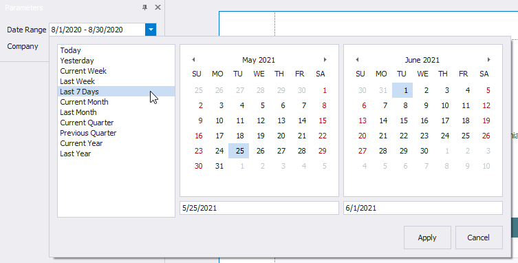 Use Report Parameters