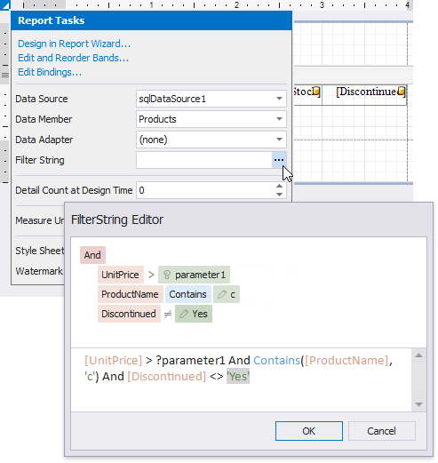 Filter Data at the Report Level