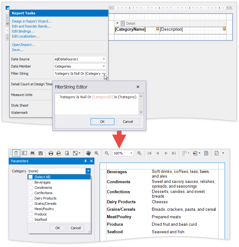 Multi-Value Report Parameters